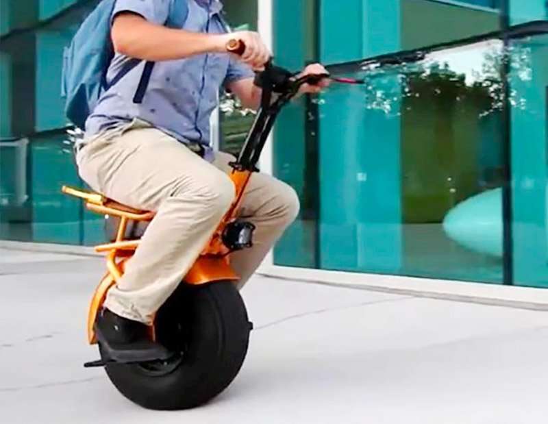 Monociclo eléctrico inteligente con una rueda todoterreno